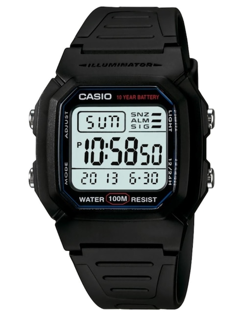 Reloj Casio Illuminator unisex W-800H-1BVCF 1